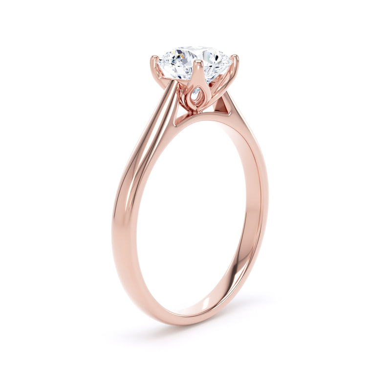 Round Brilliant Tulip Solitaire Engagement Ring Dublin - Fitzpatrick ...